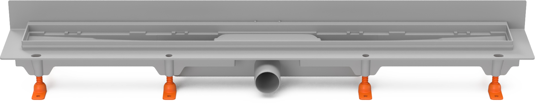 Plastic linear floor drain without grid - CHUDĚJ, s.r.o.