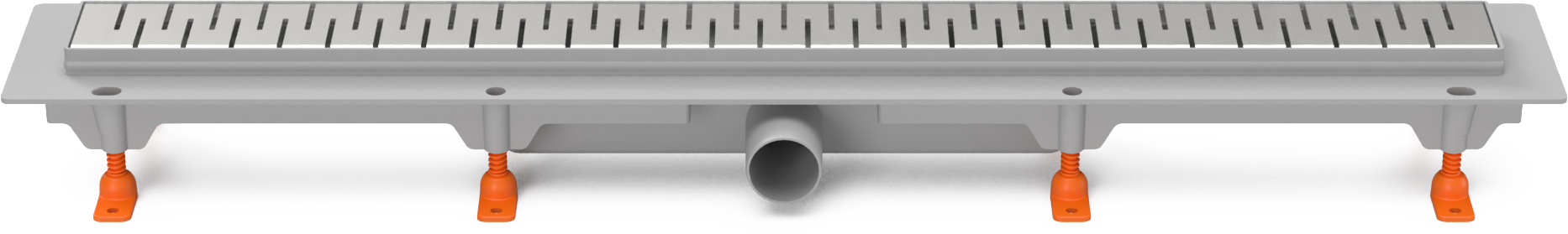 Linear. floor drain side outlet, D40, 950 mm, Medium grid matt - CHUDĚJ ...