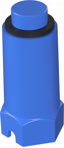 Dummy valve for forcing pipe (1/2″) - blue (10 pieces) - CHUDĚJ, s.r.o.