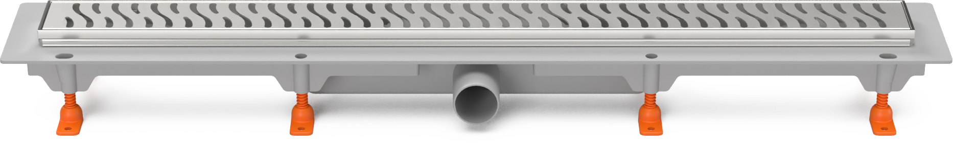 Linear floor drain with stainless steel frame - CHUDĚJ, s.r.o.